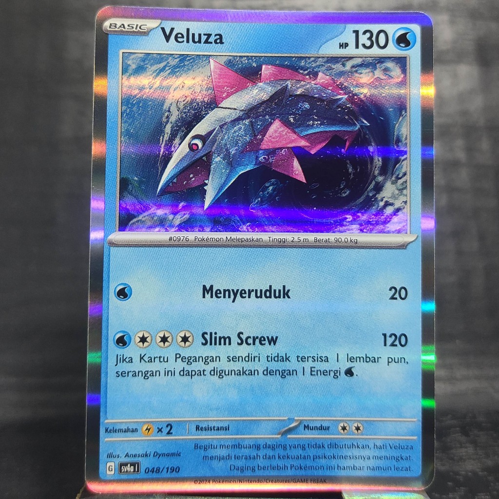 Jual Veluza sv4a RegG 048/190 Hologram Harta Berkilau Kartu Pokemon Air ...
