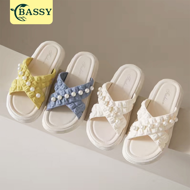 Jual Bassy Sandal Mutiara Wanita Sandal Slip On Wanita Casual Sendal ...