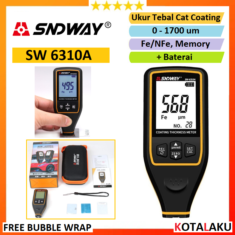Jual Digital Coating Thickness Gauge Pengukur Ketebalan Cat Sndway SW 6310A | Shopee Indonesia