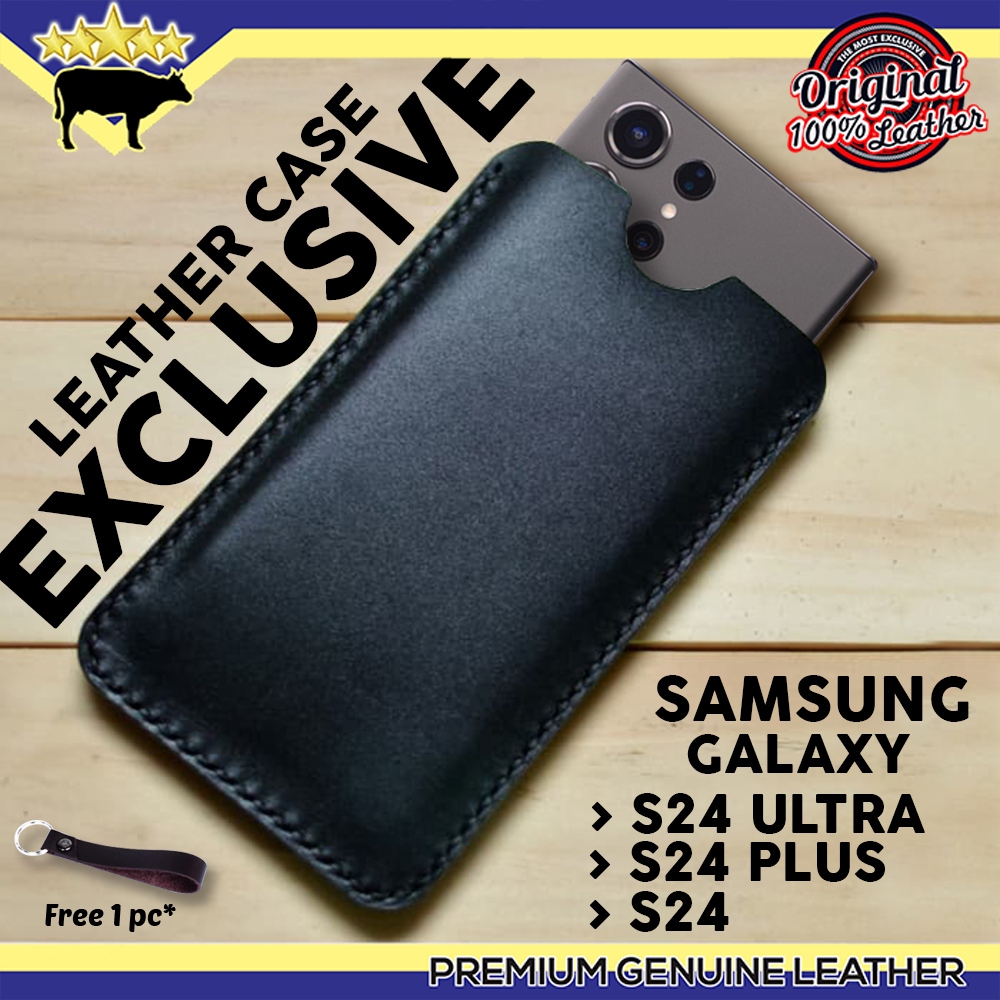 Jual LEATHER POUCH SAMSUNG GALAXY S24 ULTRA , S24 PLUS + , S24 SLEEVE ...
