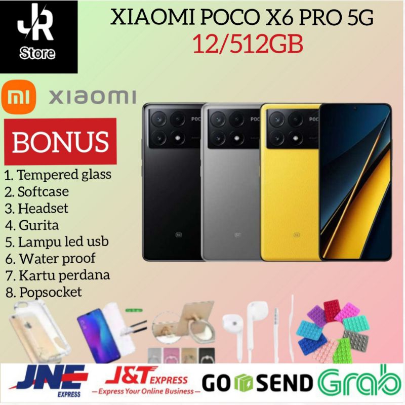 Jual XIAOMI POCO X6 PRO 5G RAM 12/512GB GARANSI RESMI XIAOMI INDONESIA | Shopee Indonesia