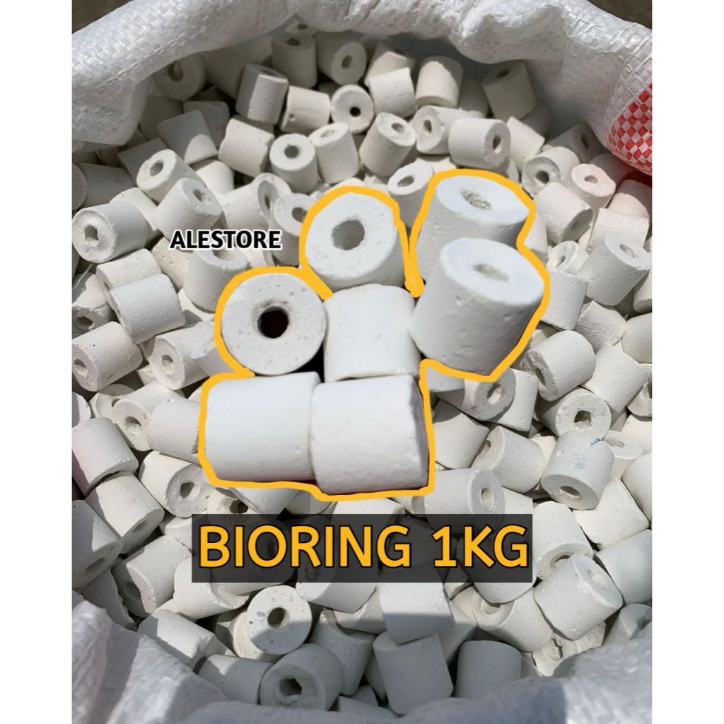 Jual Bio Ring bioring keramik 1kg filter aquarium dan kolam BIORING ...