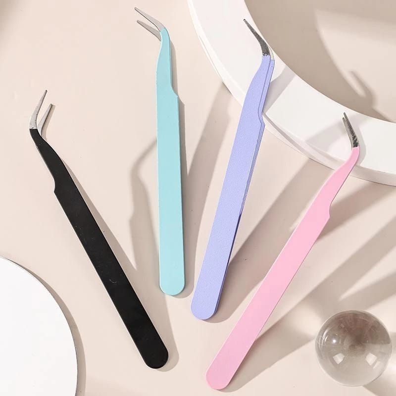 Jual Craft Tweezer Multicolor / Pinset Bengkok Penjepit Presisi Sticker ...