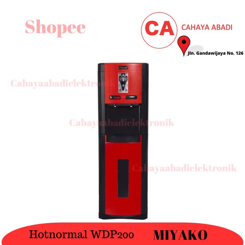 Jual MIYAKO dispenser galon bawah hot normal WDP 200 WDP200 | Shopee ...