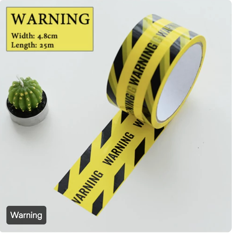 Jual Lakban Stiker Label Sticker Keep Out Caution Warning Do Not Enter ...