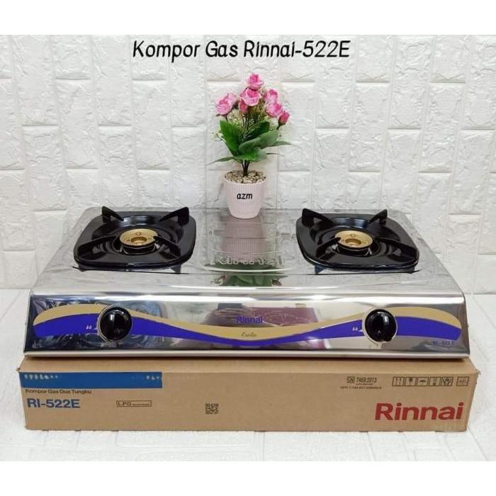 Jual KOMPOR RINNAI 2 TUNGKU STAINLES RI522E RI 522 E / RI 522E ...