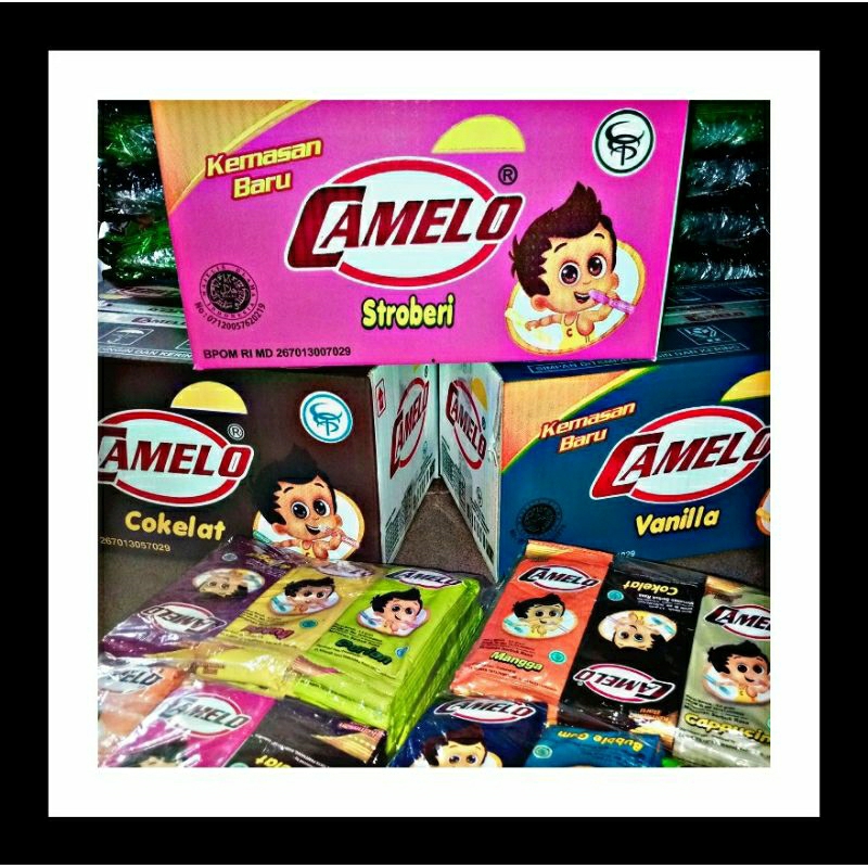 Jual BUBUK ES CAMELO MIX 240 PCS KEMASAN DUS | Shopee Indonesia