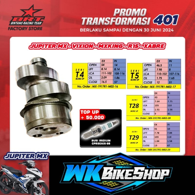 Jual NOKEN AS BRT JUPITER MX VIXION R15 NVL NVA ADVANCE LIGHTING MX KING T28 / T1 / T29 /T2 / T3 ...