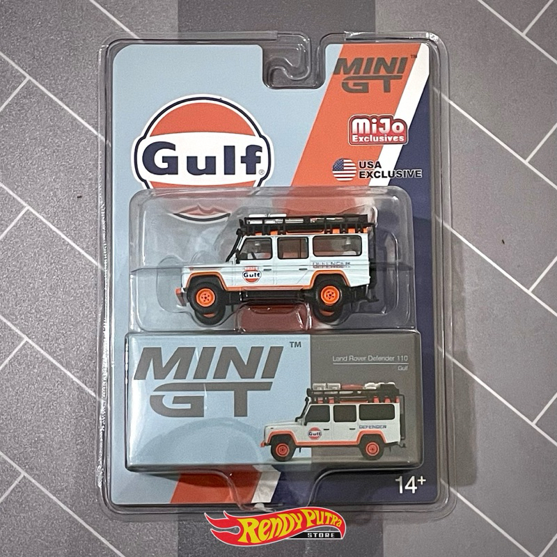 Jual MINI GT Land Rover Defender 110 GULF USA EXCLUSIVE | Shopee Indonesia