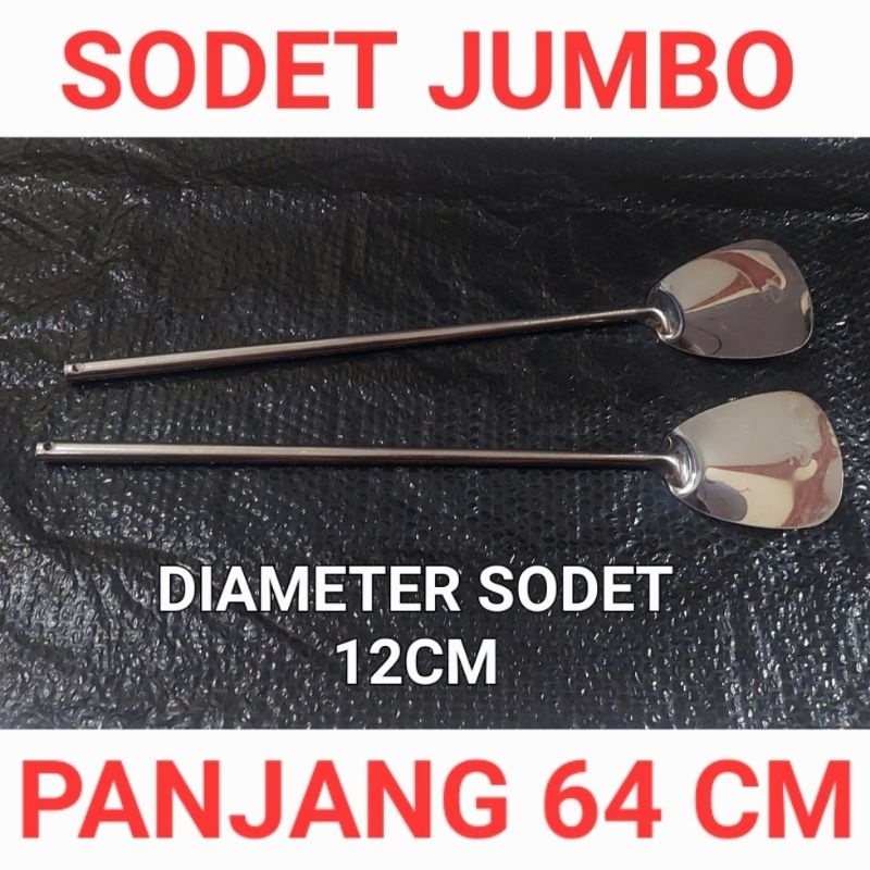 Jual Sodet stainless jumbo besar panjang/sutil spatula stainless besar ...