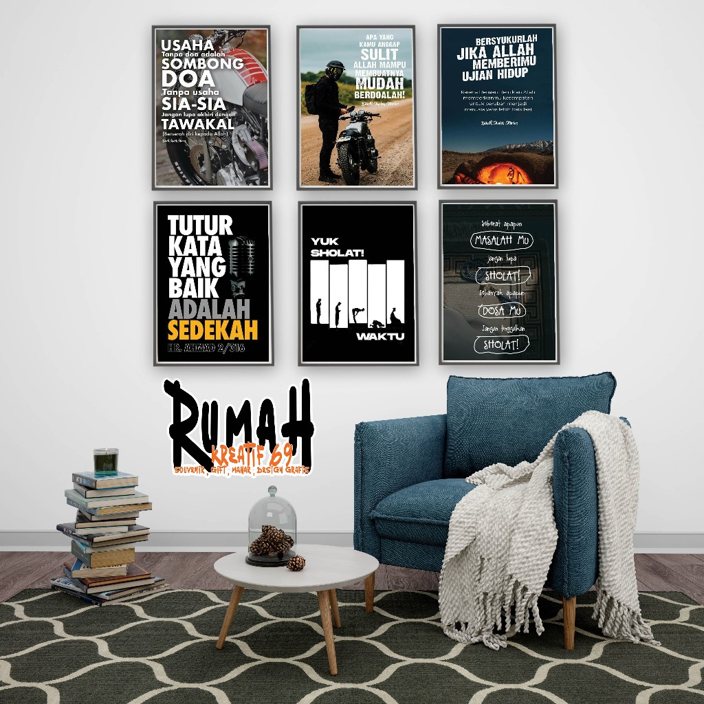 Jual Poster Dinding inspiratif islami a4 | Poster Murah (Tebal 9mm ...