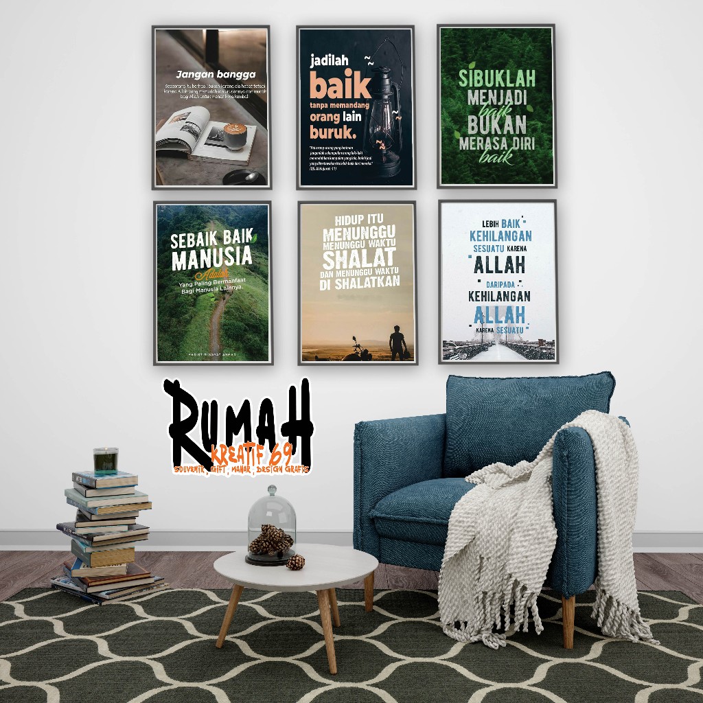 Jual Poster Dinding quote islami a4 | Poster Murah (Tebal 9mm) | Shopee ...