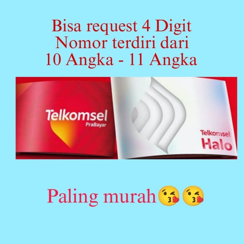 Jual Kartu Halo Telkomsel 8 dan 10 digit paling murah | Shopee Indonesia