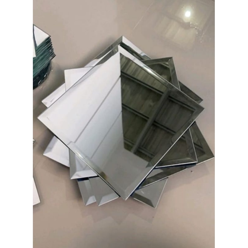 Jual kaca cermin bevel ukuran 10x10 tebal 5 mili bevel 1 cm | Shopee ...
