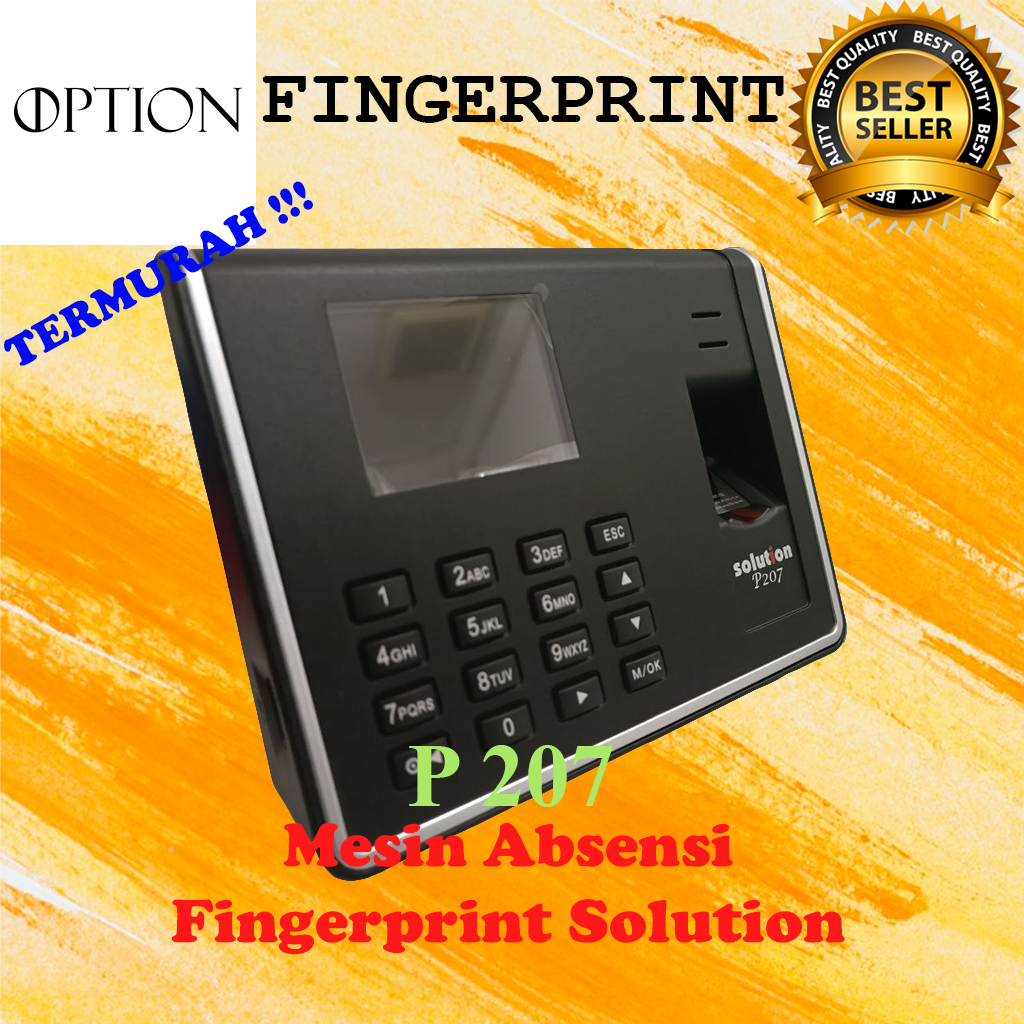 Jual Fingerprint Mesin Absensi Scanner Solution P207 Password | Shopee ...