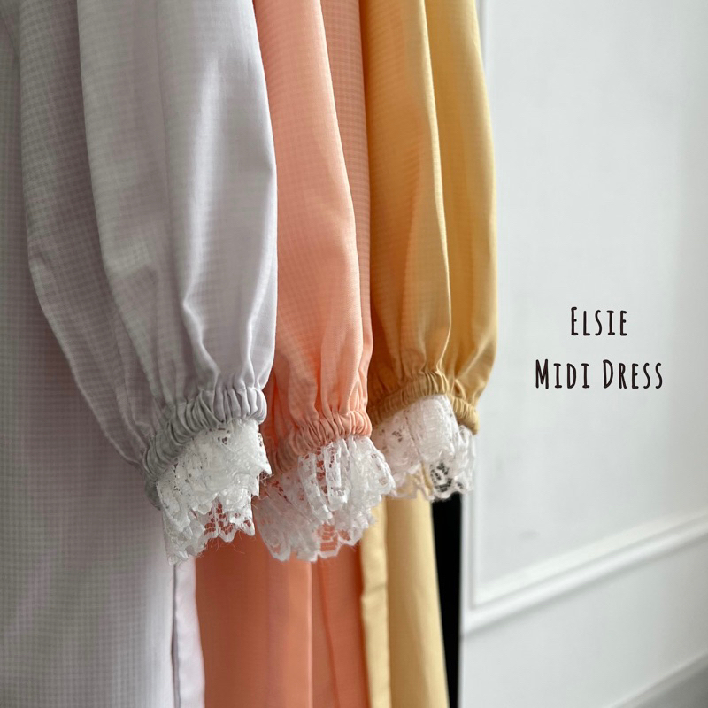 Jual Elsie Midi Dress | Vintage Dress | PIVIN THE LABEL | Shopee Indonesia