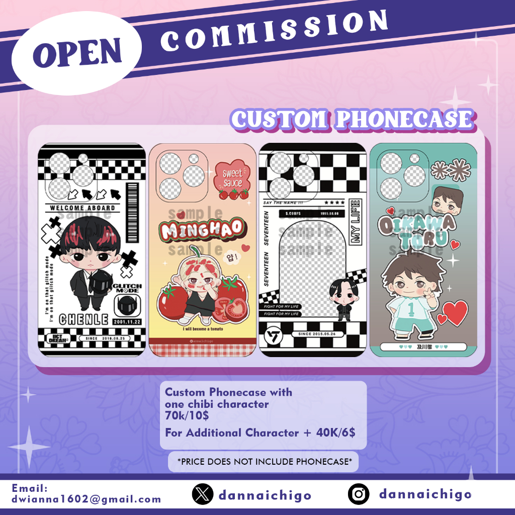 Jual OPEN COMMISSION FOR CUSTOM PHONECASE | Shopee Indonesia