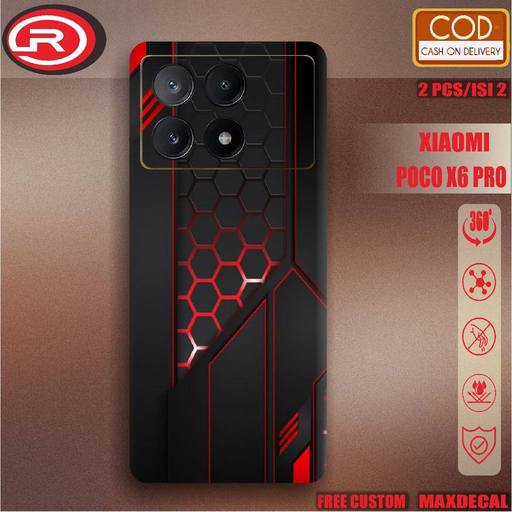 Jual 2 PCS Xiaomi Poco X6 Pro GarskinCase/Stiker Protector Free Customs ...