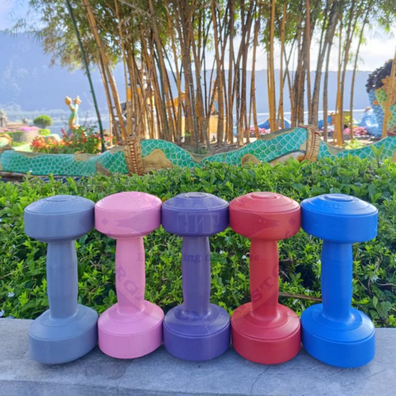Jual Barbell Dumbel Warna 3kg / Dumbel Pvc 3kg Warna | Shopee Indonesia