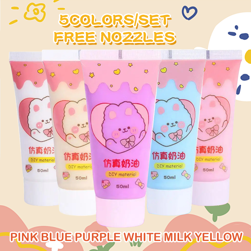 Jual 5PCS DECO CREAM / LIQUID CLAY / FAKE WHIPPED CREAM / SIMULATION ...