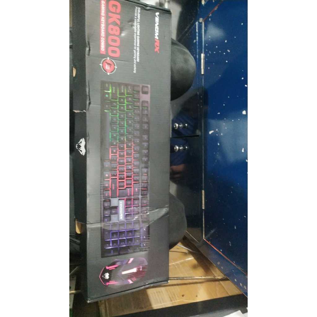 Jual Keyboard Mouse Gaming VenomRX GK800 RGB | Shopee Indonesia