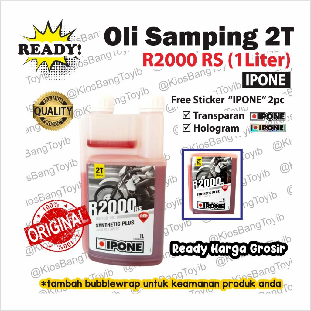 Jual Oli Samping Motor 2T Premium IPONE R2000 RS Original (LIVE ...