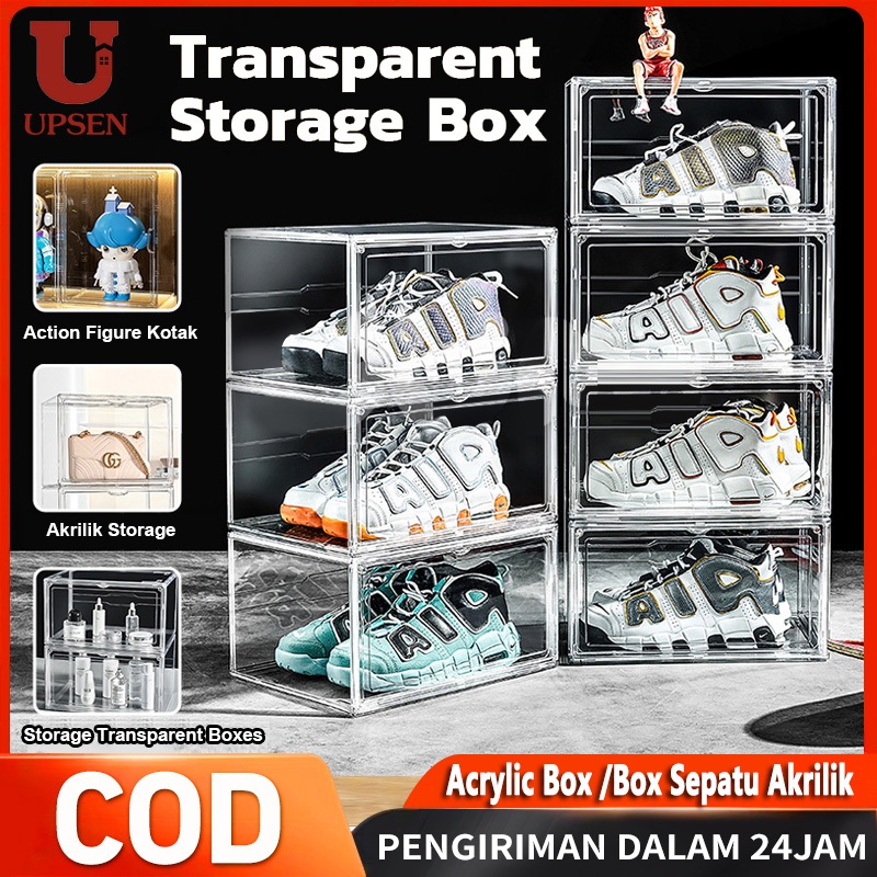 Jual Acrylic Box /box sepatu akrilik /box akrilik /akrilik box /kotak ...