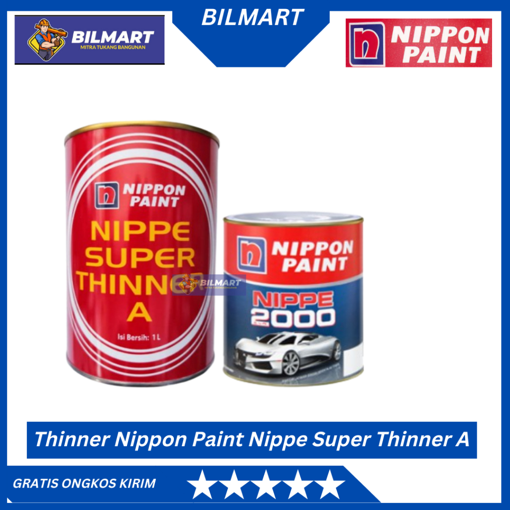 Jual Thinner Nippon Paint Nippe Super Thinner A Ukuran 1 Liter | Shopee Indonesia