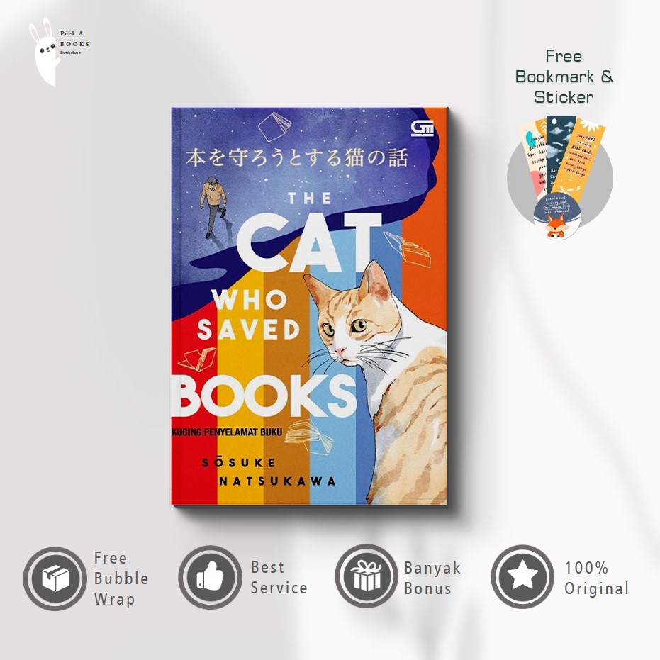 Jual Buku Kucing Penyelamat Buku : The Cat Who Saved Books | Gramedia ...