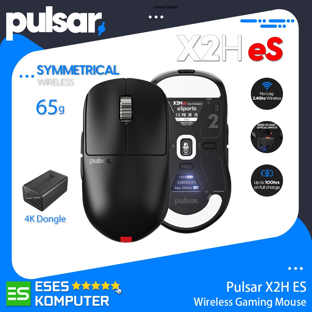 Jual Mouse Pulsar X2H eS / X2 H eS Wireless Ultra-Lightweight Mouse ...