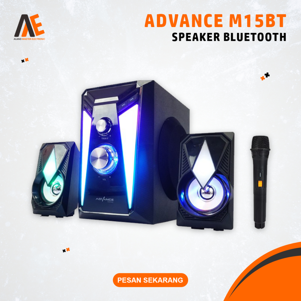 Jual Speaker Aktif Bluetooth Advance M15BT Karaoke Komputer PC Laptop HP | Shopee Indonesia