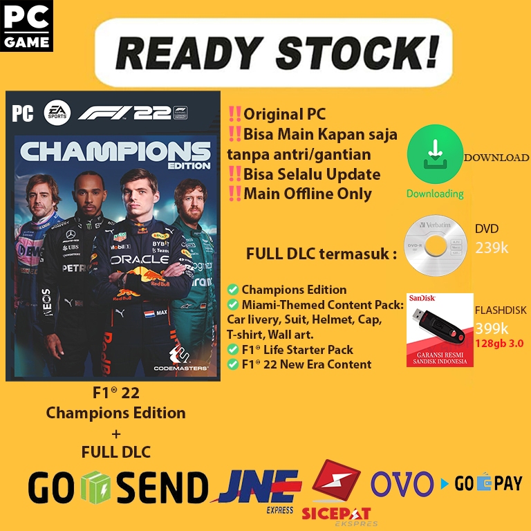 Jual F1 22 / F1 2022 Champions Edition PC ORIGINAL | Shopee Indonesia