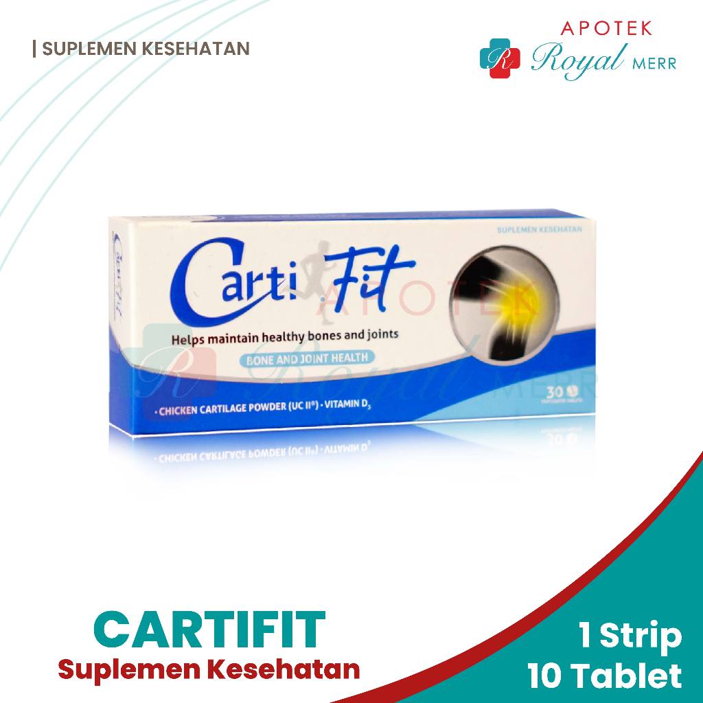 Jual CARTIFIT STRIP ISI 10 TABLET Membantu Memelihara Kesehatan Tulang ...