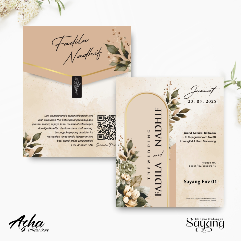 Jual BLANKO UNDANGAN PERNIKAHAN FULL COLOUR - BLANKO KOSONG UNDANGAN ...