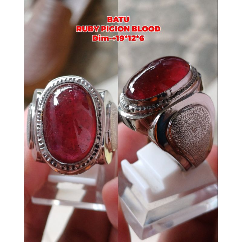 Jual BATU CINCIN RUBY PIGION BLOOD CRISTAL 013 | Shopee Indonesia