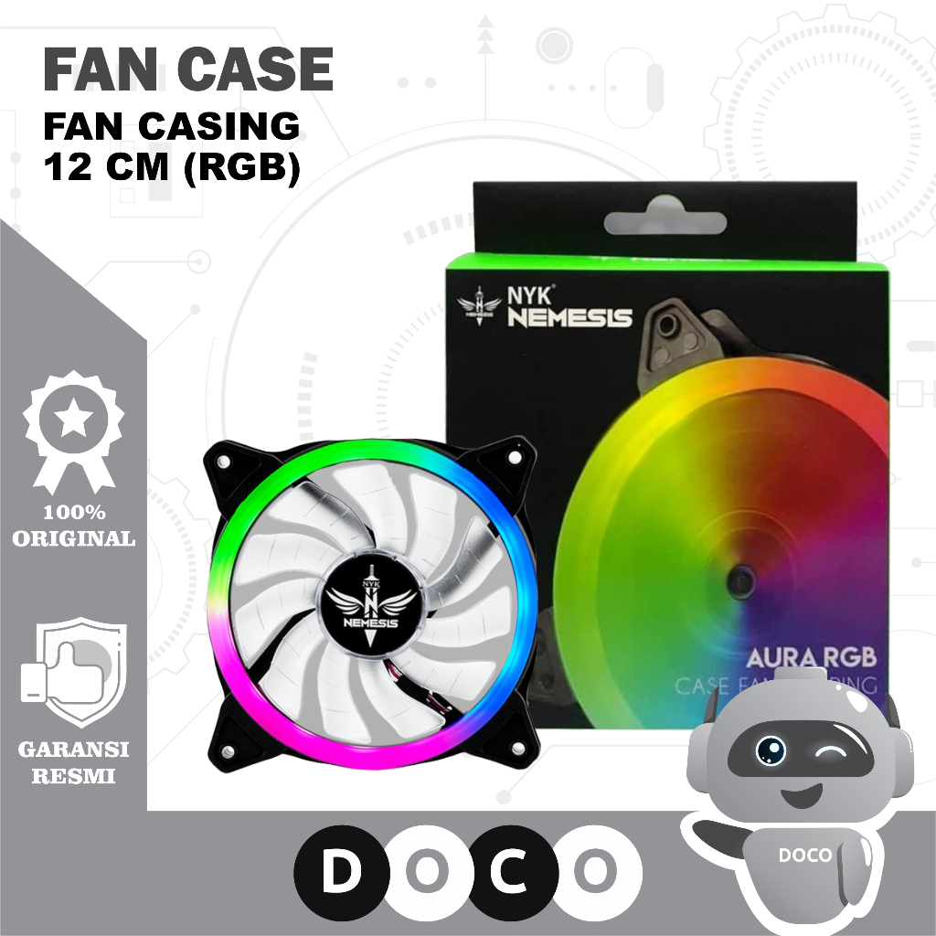 Jual NYK Nemesis Fan Casing 12cm RGB Case Cooling Kipas PC Komputer ...