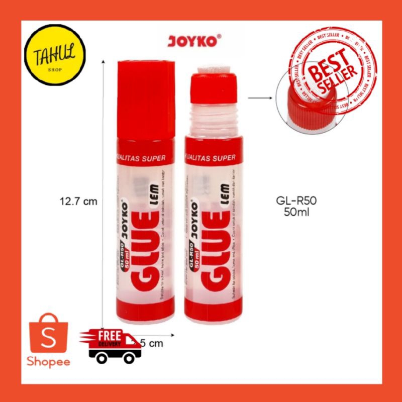 Jual Lem Stick Joyko 50 ml GLR-35 Lem Kertas Cair / LEM GLUE /LEM MURAH ...