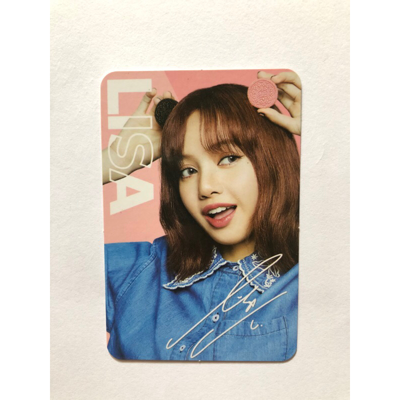 Jual Photocard Oreo x Blackpink Lisa (Baca Deskripsi!) | Shopee Indonesia