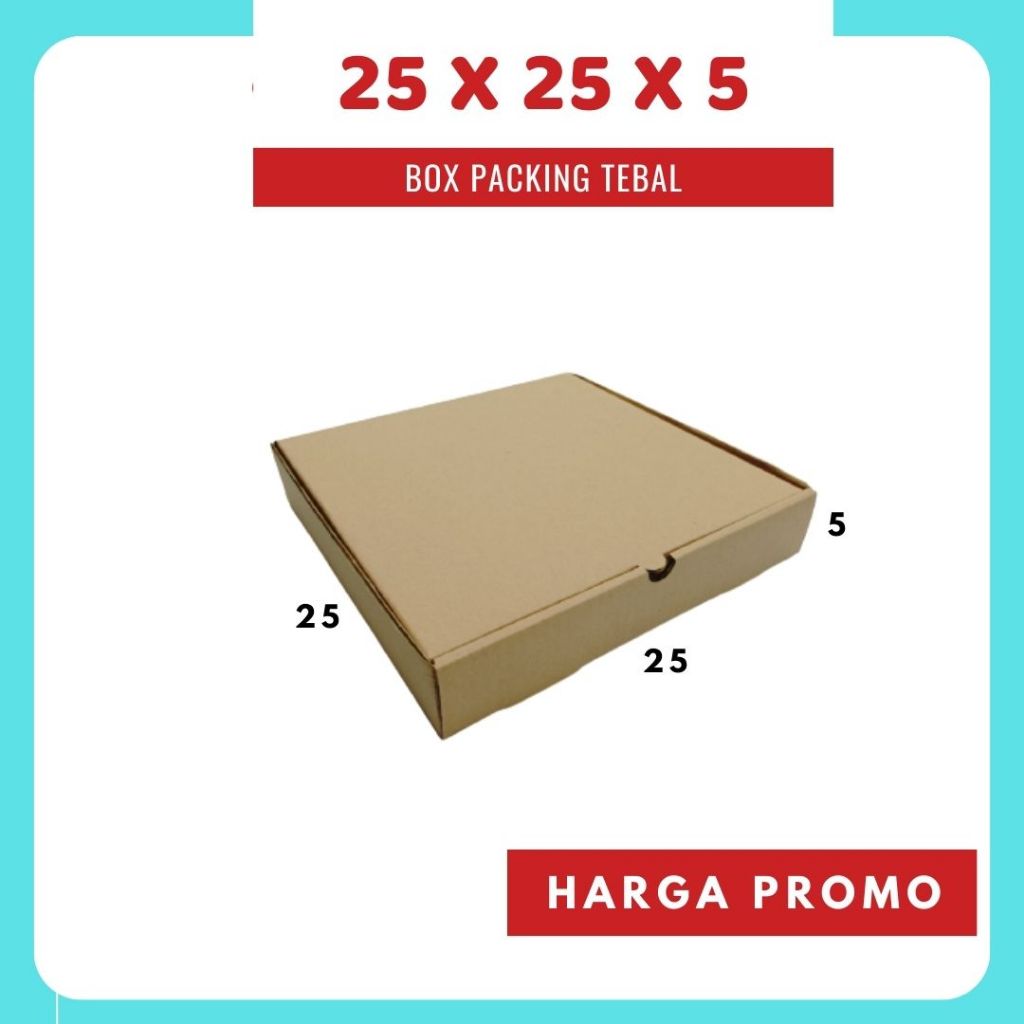 Jual Box 25x25x5 LD Toples 250gr Kue Kering kardus 25x25x5 polos dus ...