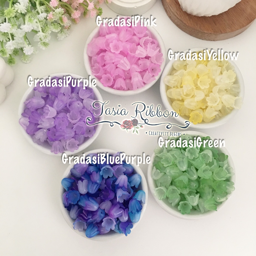 Jual Mote Manik Kelopak Azalea Gradasi (Mote 399) [AD2.MK399] | Shopee ...