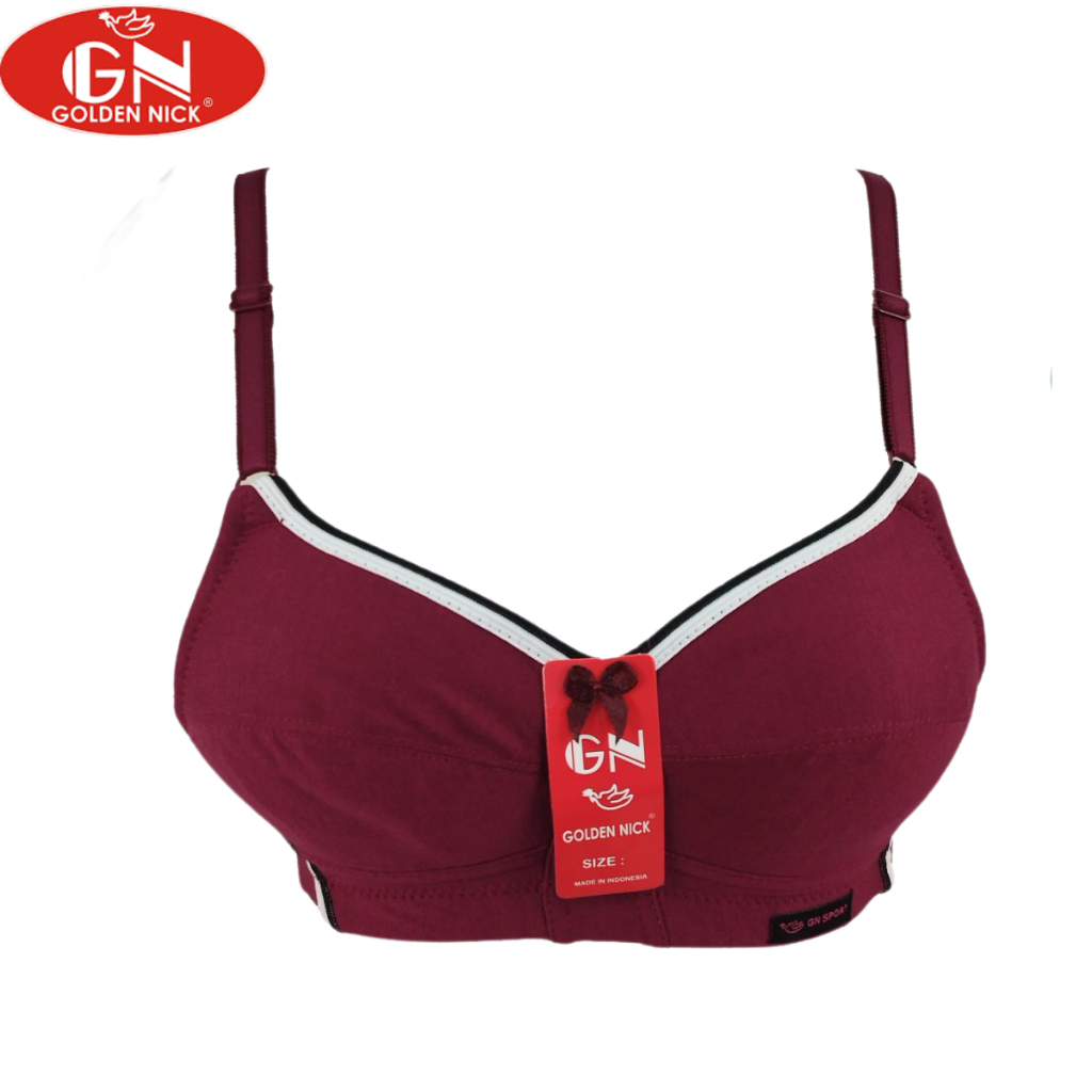 Jual Golden Nick - Bra Sport Busa Tipis Tanpa Kawat BH 863 Simple Bahan Lembut | Daily Bra Katun ...