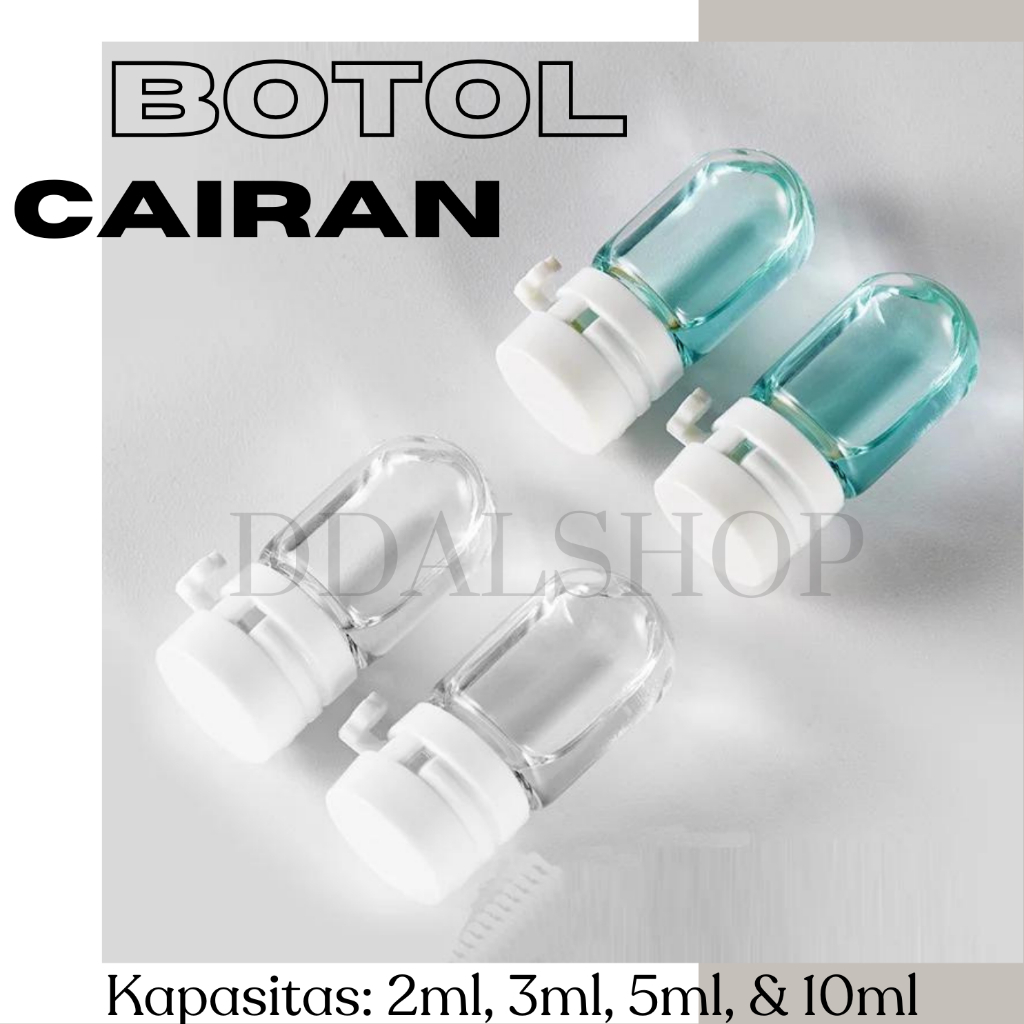 Jual Botol Bohlam Kaca Kosong Travel Bottle Skincare Kosmetik Serum ...