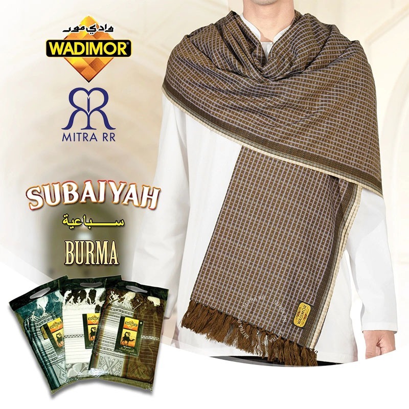 Jual Sorban Wadimor Subaiyah Dobby Burma | Surban Songket Timbul Katun ...