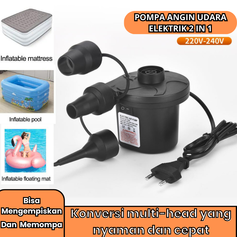 Jual Pompa Angin Elektrik 2 IN 1 Bisa Mengempiskan dan Memompa / Pompa Vakum Listrik / Pompa ...