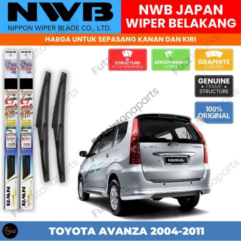 Jual Wiper Belakang Toyota Avanza 2004-2011 Original Merk NWB Japan ...