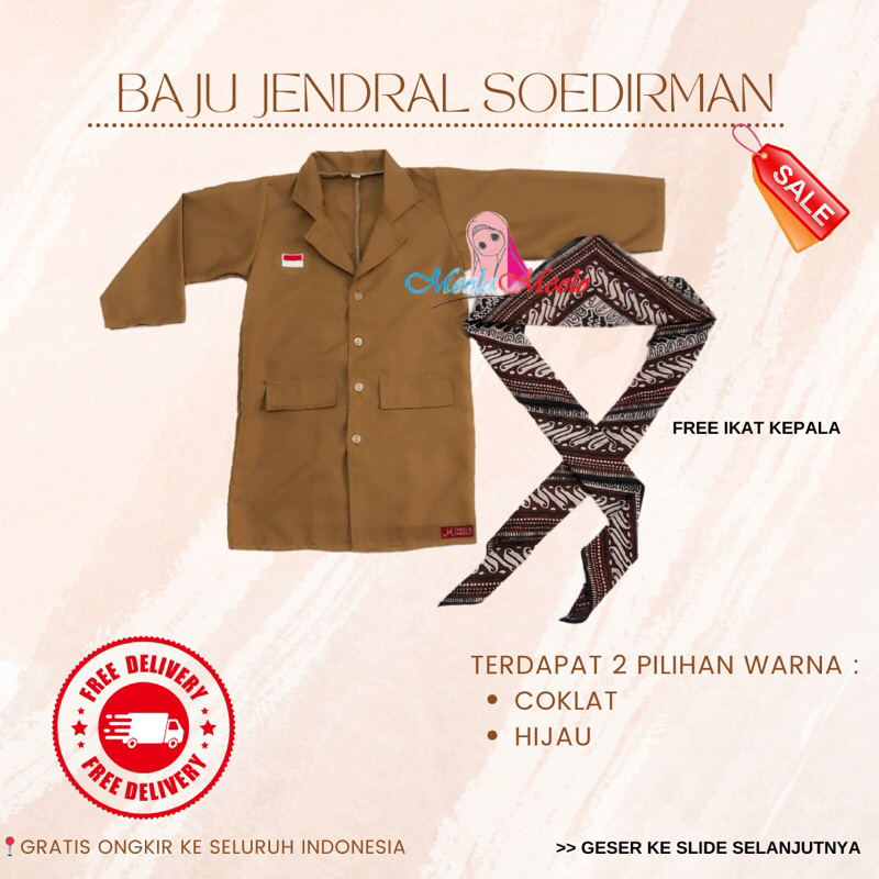 Jual Baju Pahlawan Jendral Sudirman | Baju Karnaval Anak | Baju Jendral ...