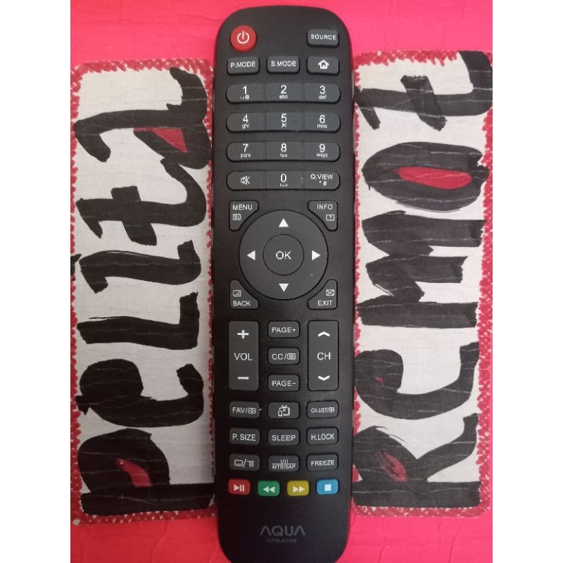 Jual REMOTE TV AQUA LCD LED ORIGINAL TERLENGKAP | Shopee Indonesia