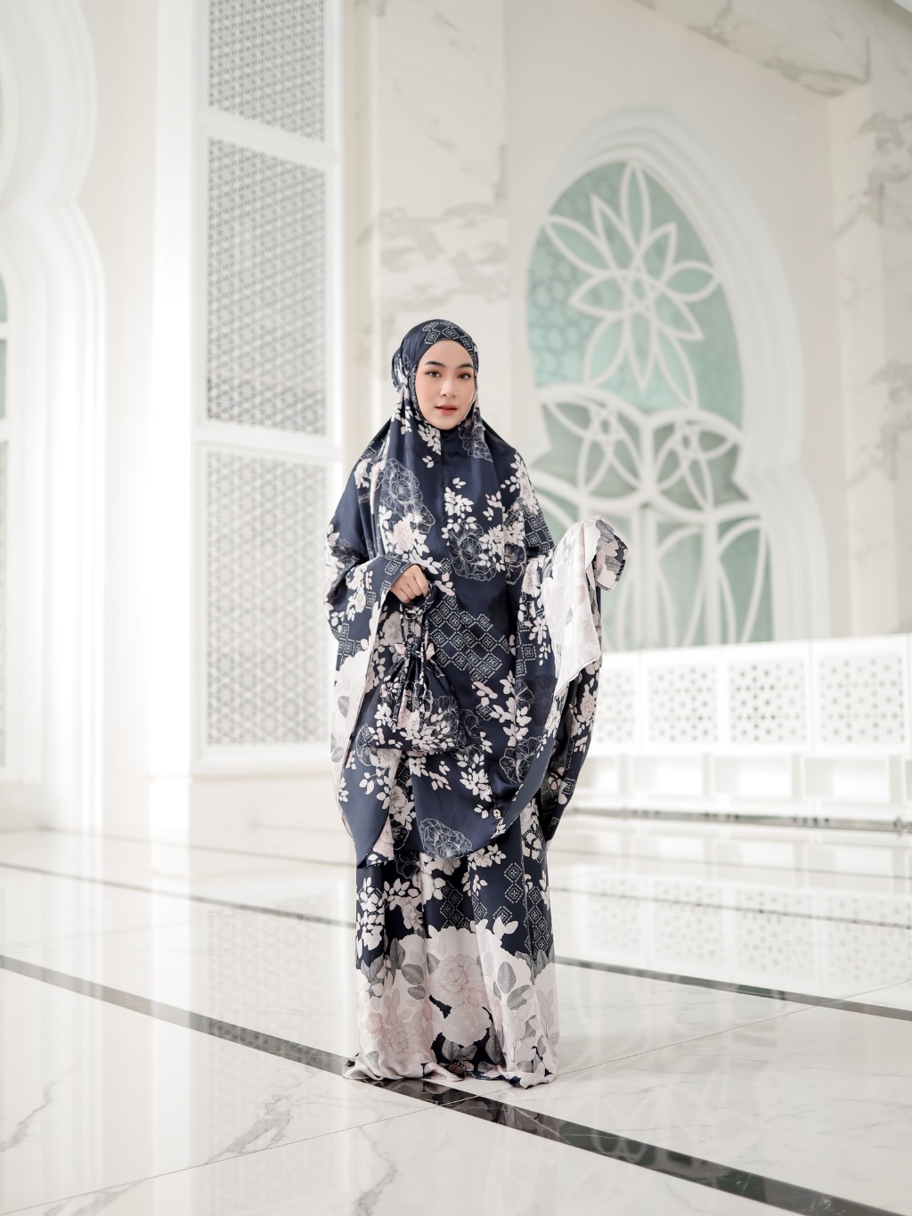 Jual Diana Restu - Ghania Prayer Set | Mukena Motif | Shopee Indonesia
