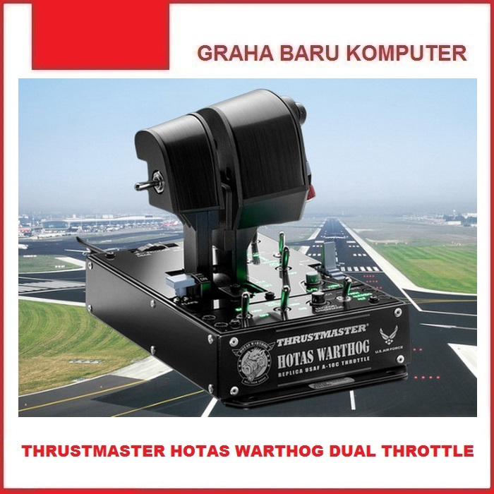 Jual Thrustmaster Hotas Warthog Dual Throttle Flight Simulator | Shopee ...