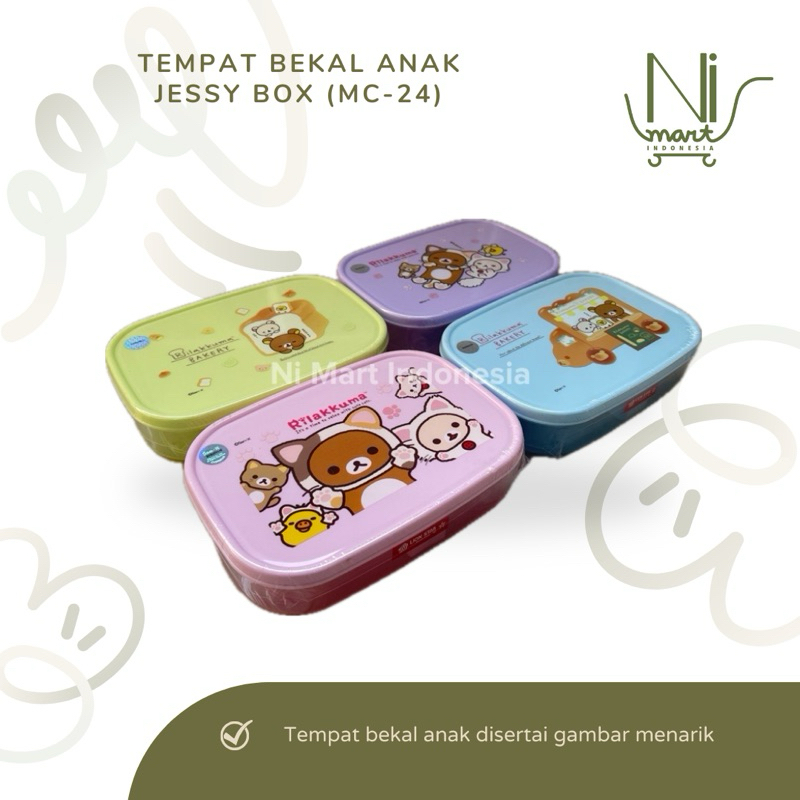 Jual Kotak Bekal Anak Jessy Box ( MC-24 ) Misting Lunch Box Sebaguna ...